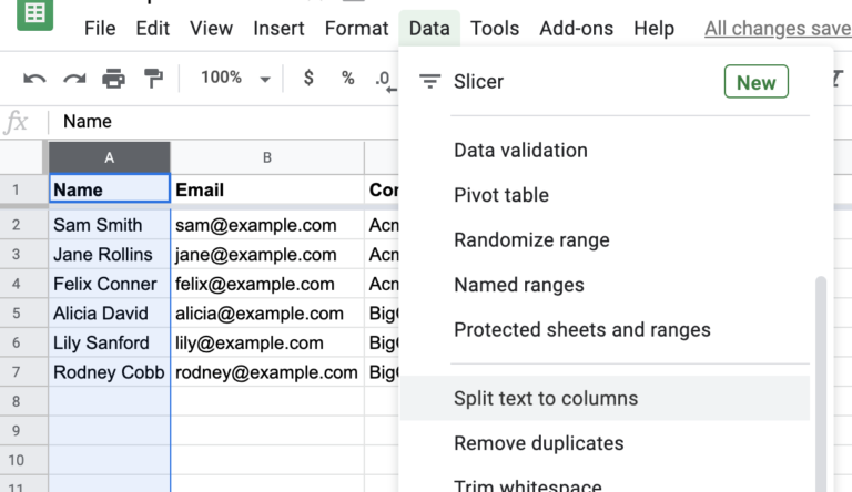 How To Separate First And Last Name In Google Sheets MergeMail