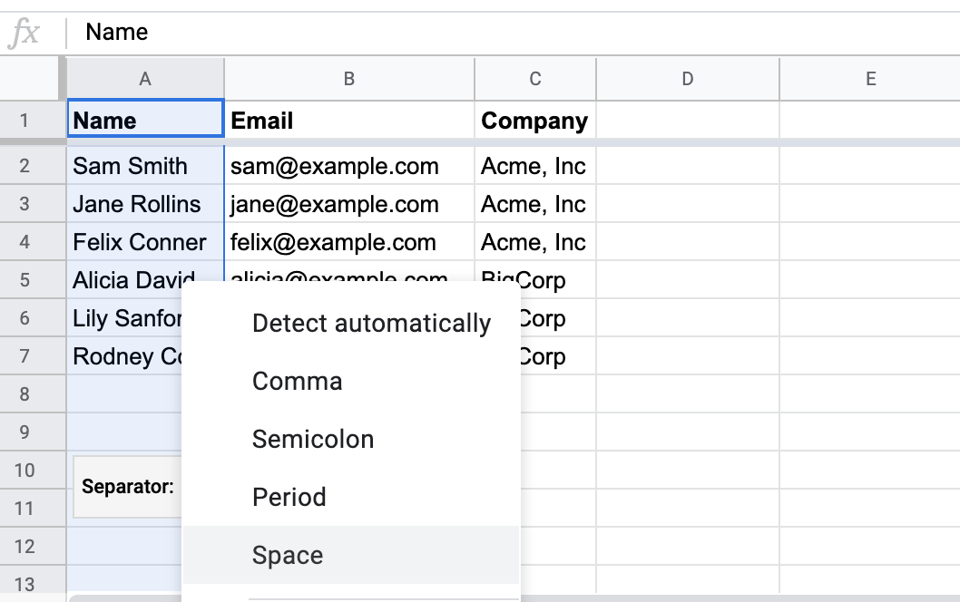 How To Separate First And Last Name In Google Sheets MergeMail