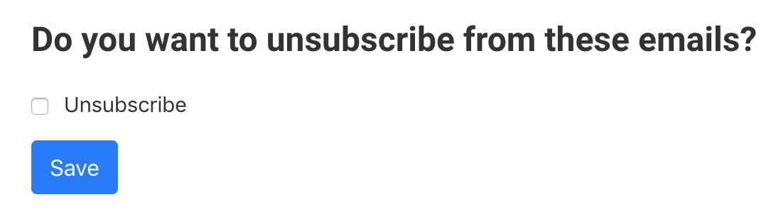 Unsubscribe Links Mergemail